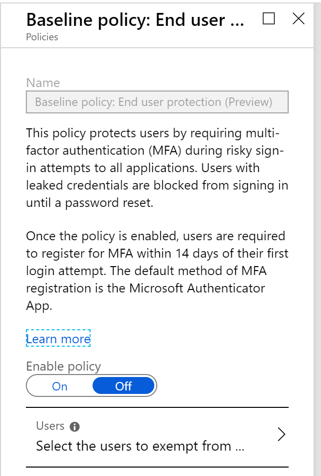 New baseline rules in the Azure AD – rakoellner – Law & IT